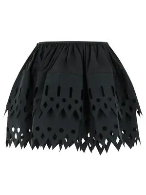 Blumarine Tech' Cotton Blend Skirt