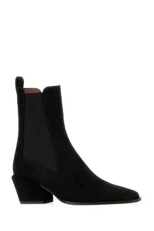 Paris Texas Suede Bettina Ankle Boots - Black