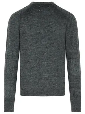 MAISON MARGIELA Dark Grey Wool Blend Cardigan