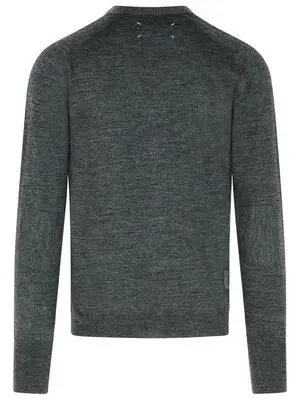 MAISON MARGIELA Wool Blend Cardigan - Gray