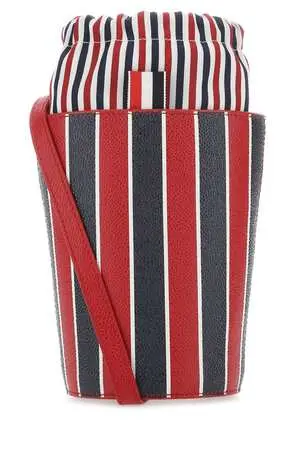 Thom Browne Printed Leather Mini Bucket Bag - Multicolor