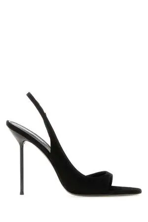 Paris Texas Suede Lidia Sandals - Black
