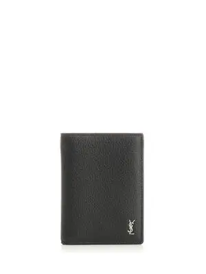 Saint Laurent Vertical Card Holder - Black
