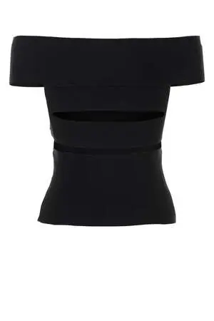 Alexander McQueen Stretch Viscose Blend Top