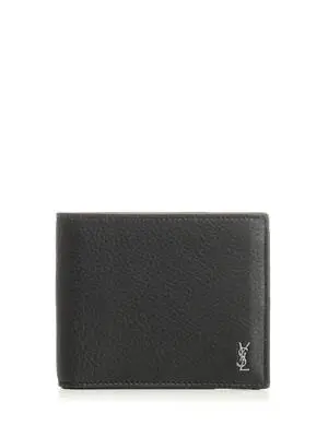 Saint Laurent Tiny Cassandre Wallet - Black