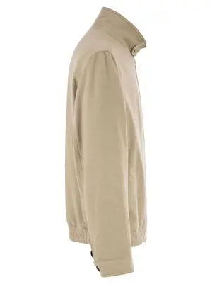 Brunello Cucinelli Virgin Wool Bomber Jacket - Cream