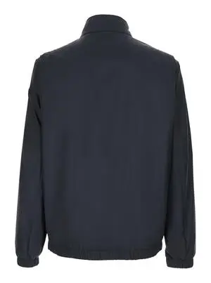 Moncler Meidassa' Black Jacket With High Collar And Logo Patch On The Sleeve In Tech Fabric - Multicolor