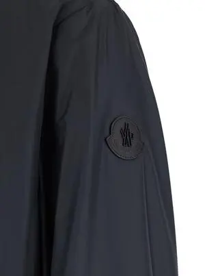 Moncler Meidassa' Black Jacket With High Collar And Logo Patch On The Sleeve In Tech Fabric - Multicolor