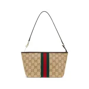 Gucci Gucci GG Supreme Canvas Shoulder Bag Cream