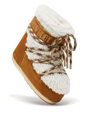Moon Boot Shearling Lace-up Boots