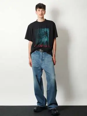 Balenciaga Cotton T-shirt With Front Print