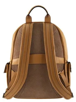 Brunello Cucinelli Grained Leather Backpack With Patch Pockets