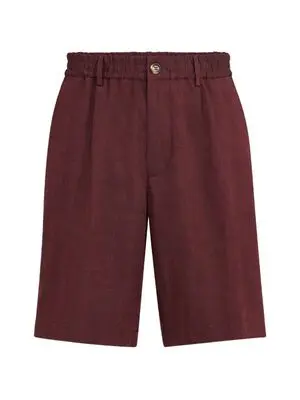 Brunello Cucinelli Linen Bermuda Shorts - Multicolor