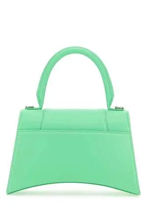 Balenciaga Leather Small Hourglass Handbag - Green