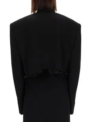 Balenciaga Single Breasted Cut Off Jacket