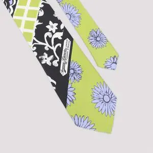 LANVIN Patchwork Silk Neck Ties - Multicolor