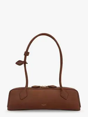 Alaïa Alaia Women Teckel Medium Suede Shoulder Bag Multicolor