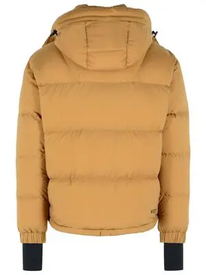 Moncler Coraia' Beige Polyamide Hooded Ski Jacket
