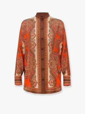 Zimmermann Mahon Dolman Silk Shirt - Multicolor