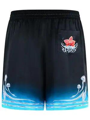 Casablanca Silk Bermuda Shorts
