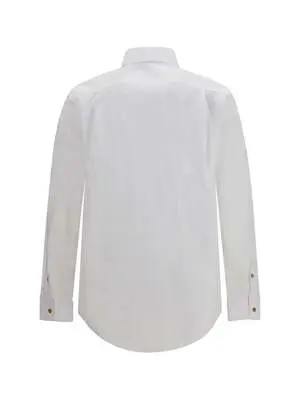 VIVIENNE WESTWOOD Orb Embroidered Cotton Shirt - White