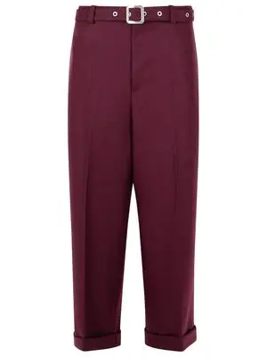 JIL SANDER Wool Tailored Trousers - Multicolor
