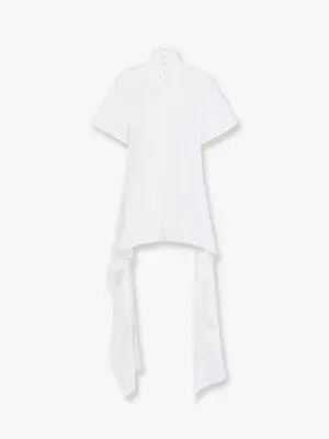 Alaïa Asymmetric Cotton Blend T-shirt - Multicolor