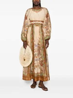 Zimmermann Indra Printed Maxi Dress - Multicolor