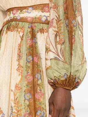 Zimmermann Indra Printed Maxi Dress - Multicolor