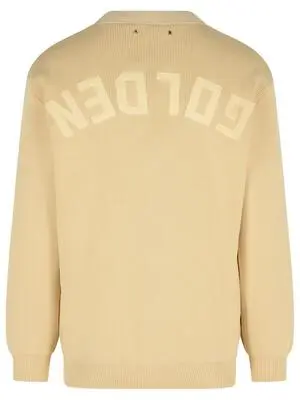 GOLDEN GOOSE Cardigan In Beige Cotton Blend - Cream