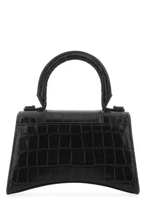 Balenciaga Xs Hourglass Handbag - Black
