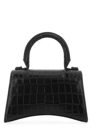 Balenciaga Xs Hourglass Handbag - Black
