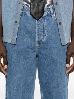 MARINE SERRE Straight Leg Denim Jeans