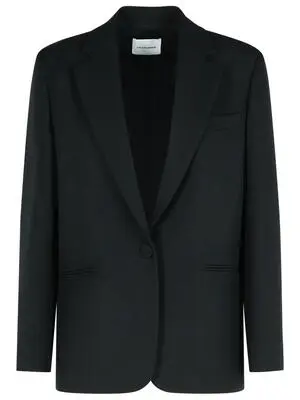 Andamane Guia' Polyester Blazer - Black