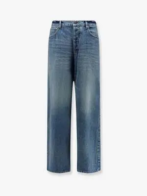 Balenciaga Baggy Fit Jeans - Multicolor