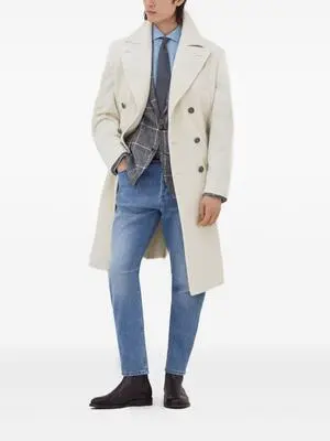 Brunello Cucinelli Cashmere Velvet Coat - Multicolor