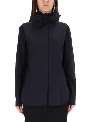 Moschino Cotton Poplin Jacquard Shirt - Black