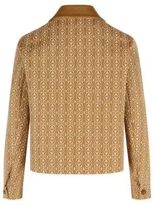 Max Mara Viborg Cotton Jacquard Jacket - Brown
