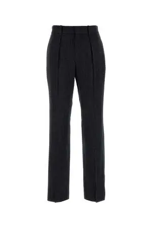 Isabel Marant Étoile Embroidered Stretch Wool Blend Pant - Multicolor
