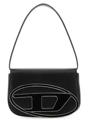 DIESEL® Leather 1dr Shoulder Bag - Black