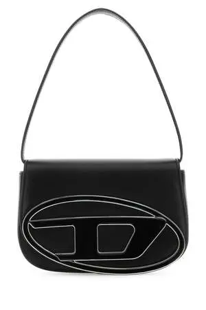 DIESEL® Diesel Women Black Leather 1Dr Shoulder Bag Black