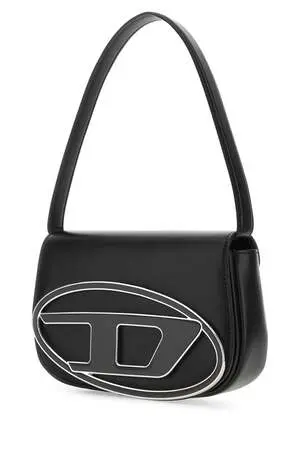 DIESEL® Leather 1dr Shoulder Bag - Black