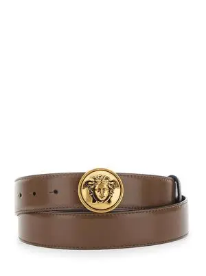 Versace Leather Medusa Belt - Multicolor