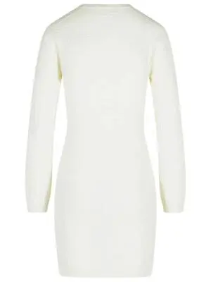 Balmain Viscose Blend Dress - White