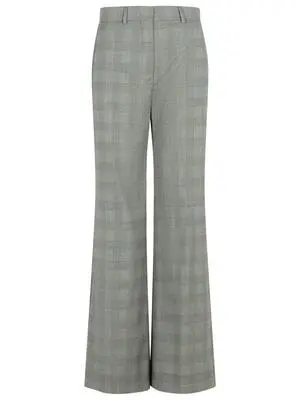 Sportmax Batun' Beige Virgin Wool Pants - Gray
