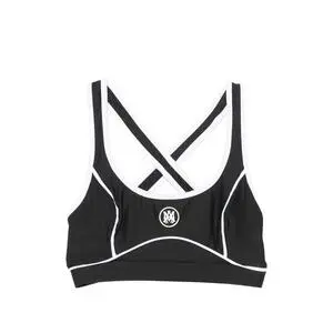 Amiri Sleeveless Crop Top - Black