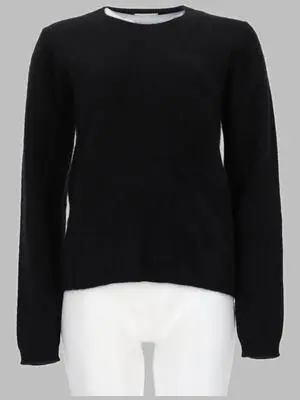 P.a.r.o.s.h Racoon Fur Sweater - Black