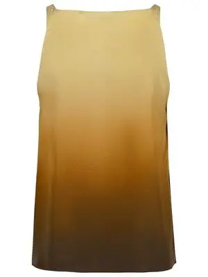 Sportmax Alcuno Gradient Silk Top - Cream