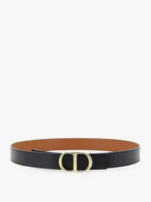 Dior Cd Icon Leather Belt - Multicolor