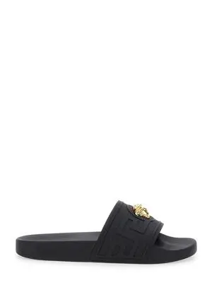 Versace Round Toe Slides Slipper